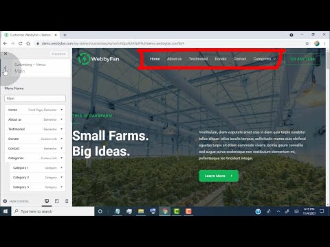 How To Customize Header Navigation Menu (WordPress Website Astra Theme)