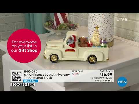 Mr. Christmas 90th Anniversary 11" Animated Truck