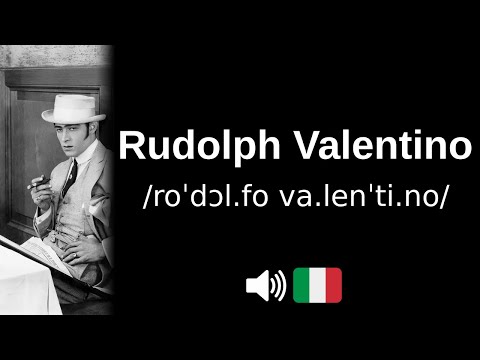 How to pronounce 'Rudolph Valentino' (CORRECTLY!)