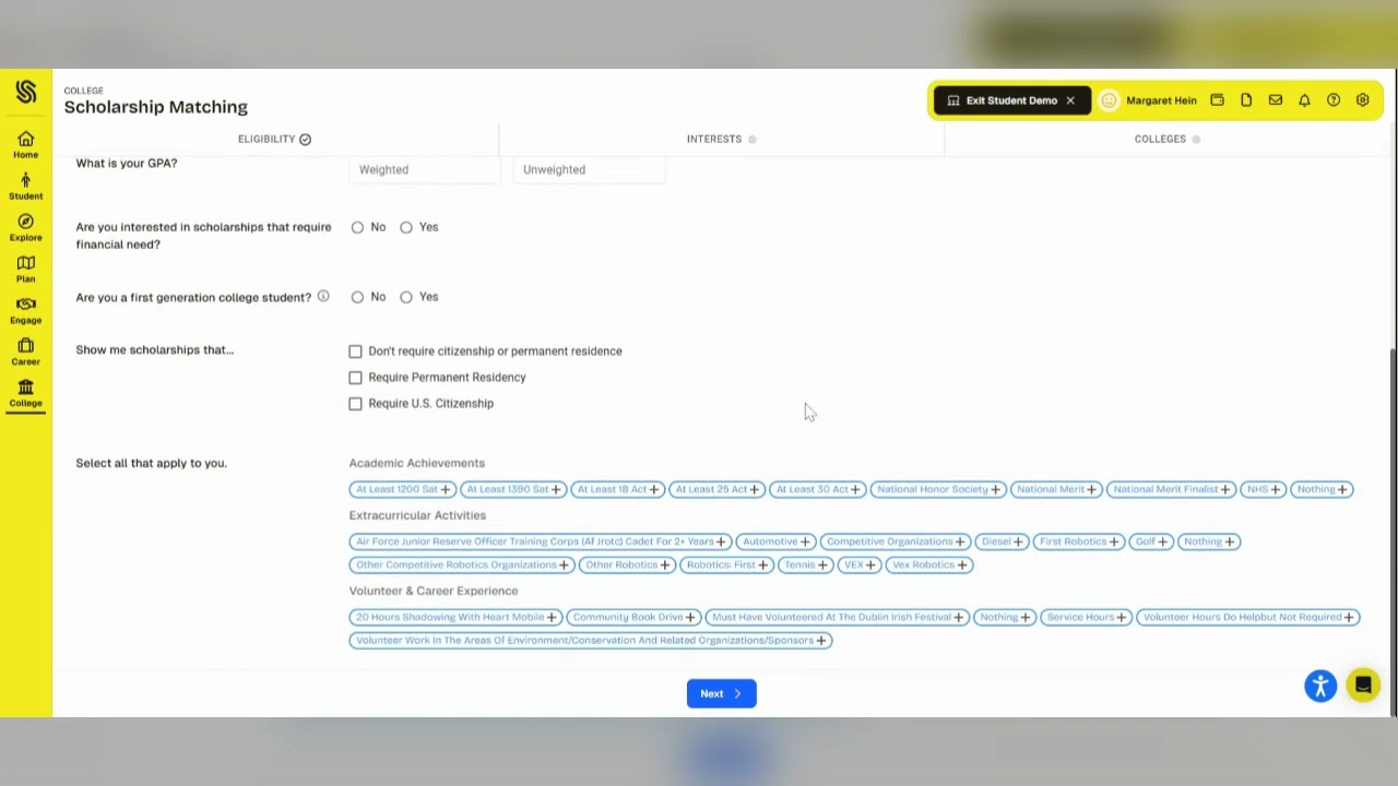 SchooLinks: Finances Section