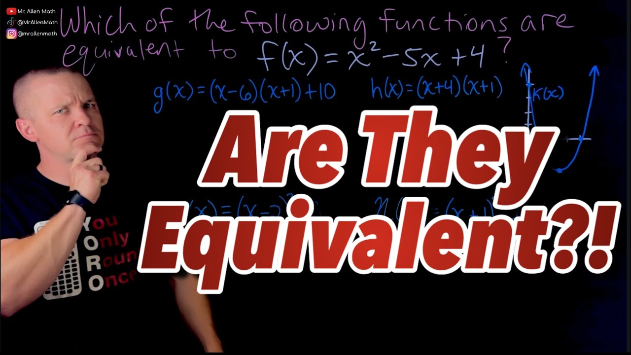 Are These Functions REALLY the Same?! | Equivalent Functions Explained
