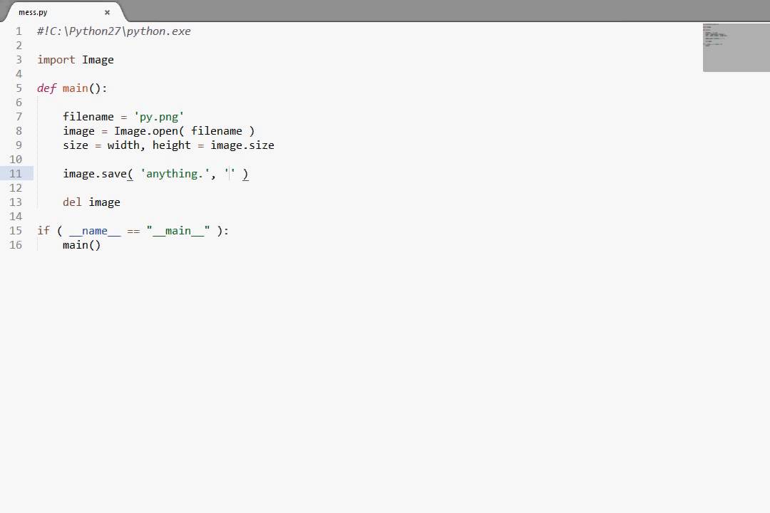 Python [PIL Image] 16 Save()