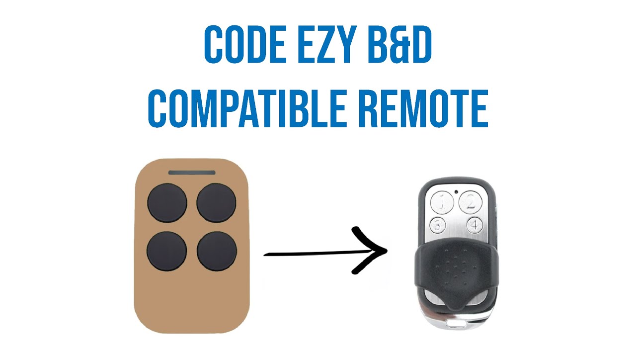 Code Ezy B&D Compatible Remote Video Description