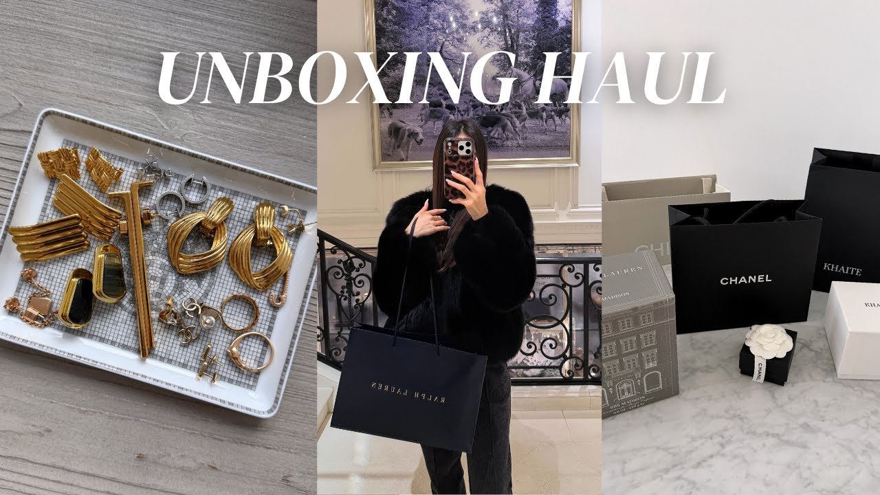 LUXURY UNBOXING HAUL • CHANEL • KHAITE • RENE CAOVILLA • STUART WEITZMAN • RALPH LAUREN • CHIMI