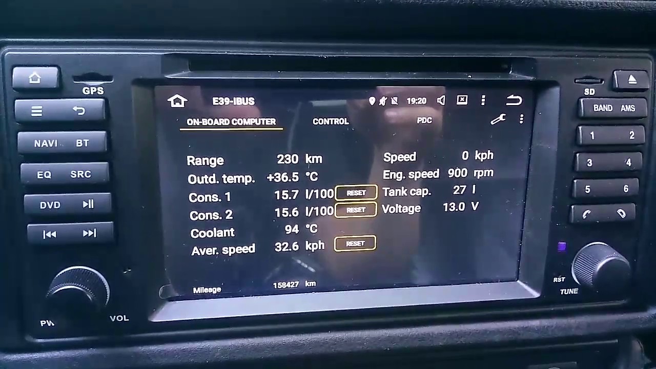 BMW E39/E38/E53 on-board computer IBUS Interface and APP for Android multimedia systems