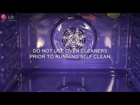 LG Range Using Self Clean