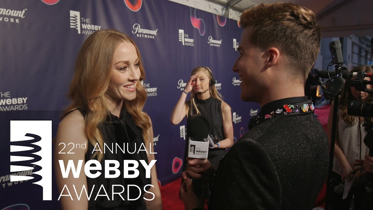 Jennifer Ferrin on the 22nd Annual Webby Awards Red Carpet, presented by Paramount Network