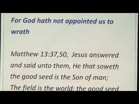 For God hath not appointed us to wrath
