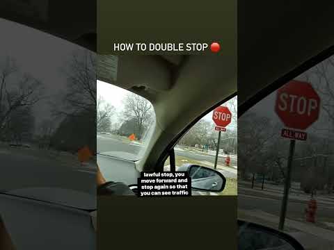 What is a double stop when driving? #mrroadready