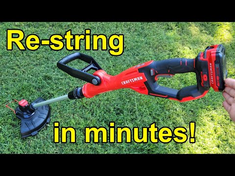 How to replace RELOAD STRING on CRAFTSMAN 20V (or electric) string trimmer