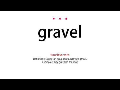 How to pronounce gravel - Vocab Today