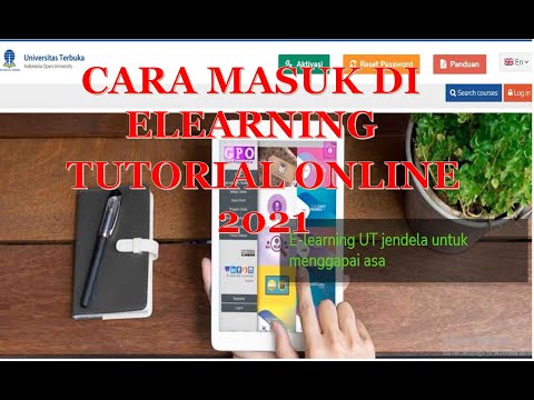 CARA MASUK DI APLIKASI ELEARNING TUTORIAL ONLINE UT 2021