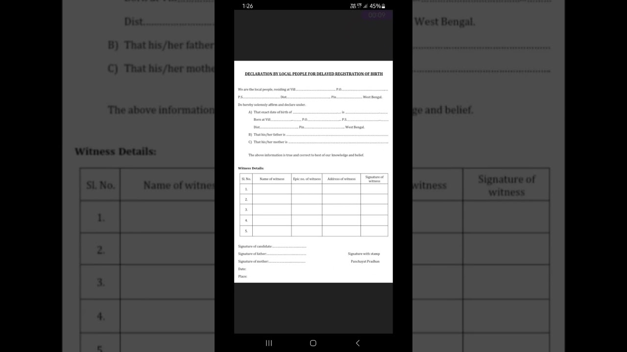 Birth Certificate declaration pdf Download link in description and comment box 👍❤️‍🔥💯💯