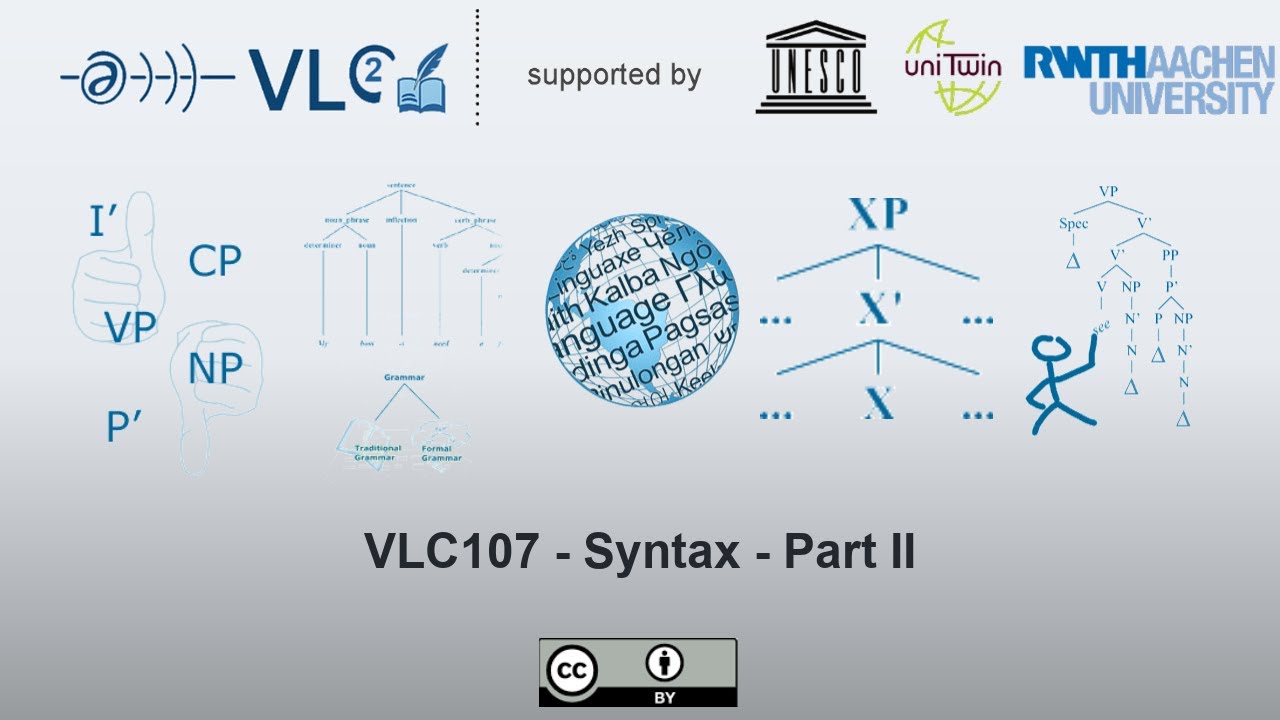 VLC107 - Syntax: Part II