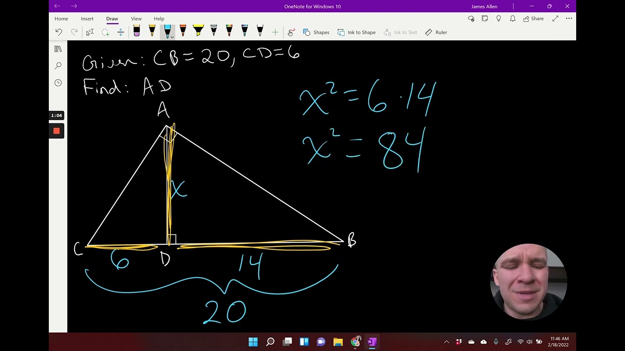 Altitude on Hypotenuse Theorem 3 - Geometry