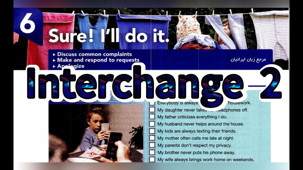 Sure! I'll do it. - Interchange 5th Edition Book 2 Unit 6