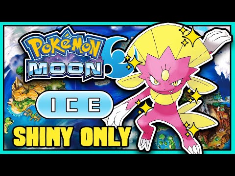POKEMON MOON HARDCORE NUZLOCKE - SHINY ICE TYPE POKEMON ONLY! (NO ITEMS, NO OVERLEVELING)