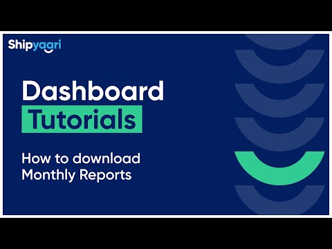 How to Download Monthly Reports for All Your Logistics Processes on Shipyaari ?