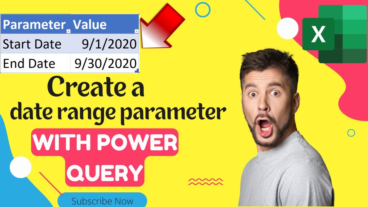 Create a date range parameter with Power query | Powerful Tricks to save your time in power query