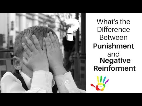 What is the difference between punishment and negative reinforcement?