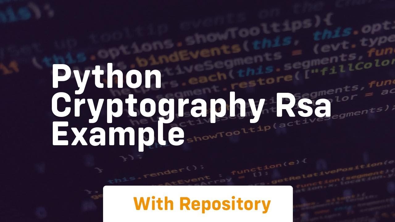 python cryptography rsa example