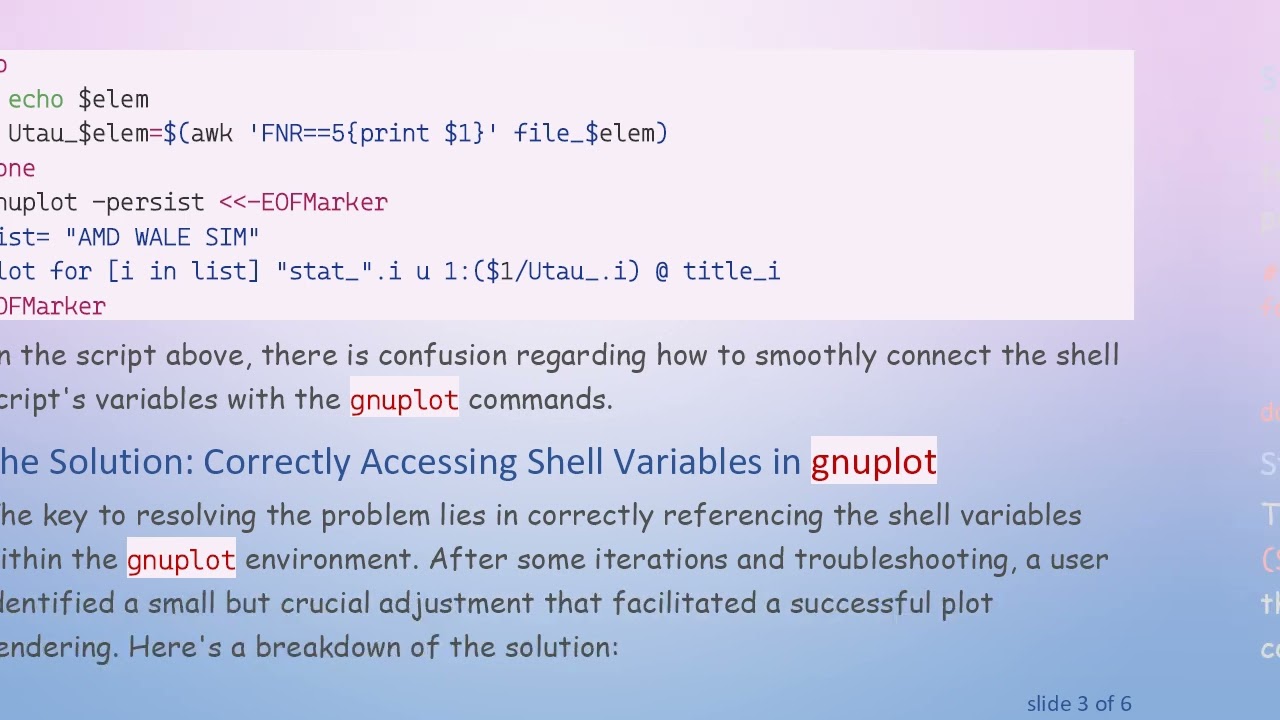 Mastering Shell Scripting to Use Variables in gnuplot for Effective Data Visualization