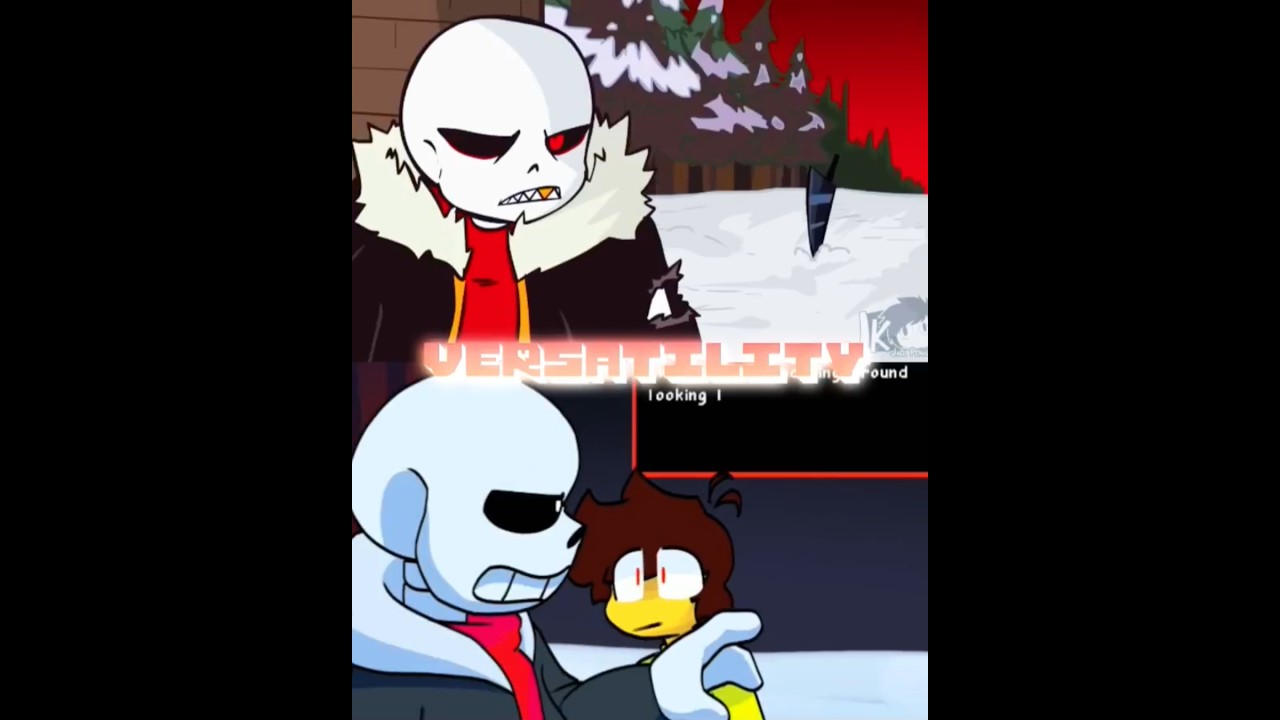 GG!Fell Sans Vs Canon Fell Sans (GG!Underfell/Deltatraveler VS Underfell