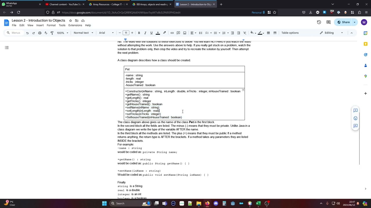 Lesson 2   Solution to Programming Exercises
