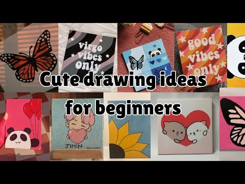 Art Ideas For beginners || Aesthetic drawing ideas|| Cute Drawings Ideas