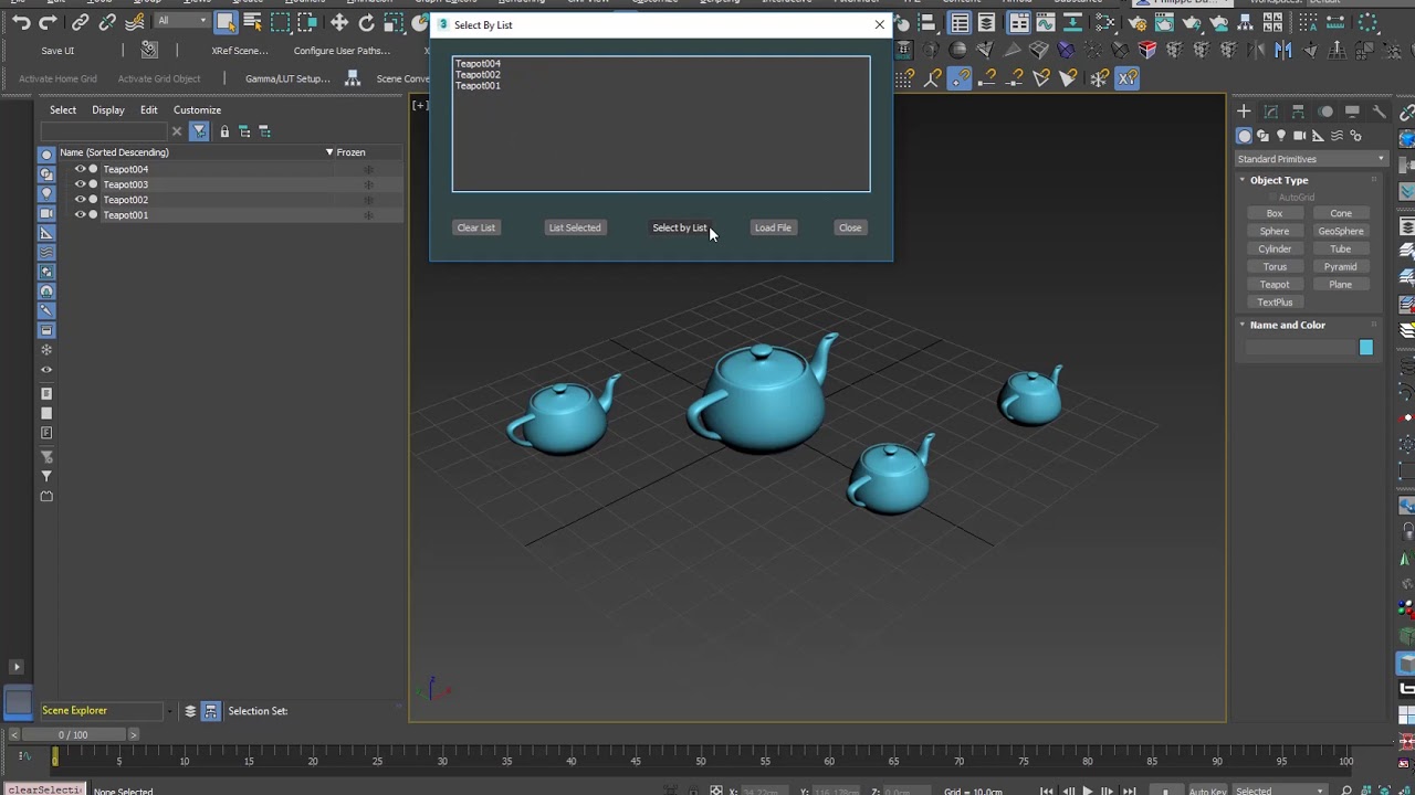 Maxscript - Select by list