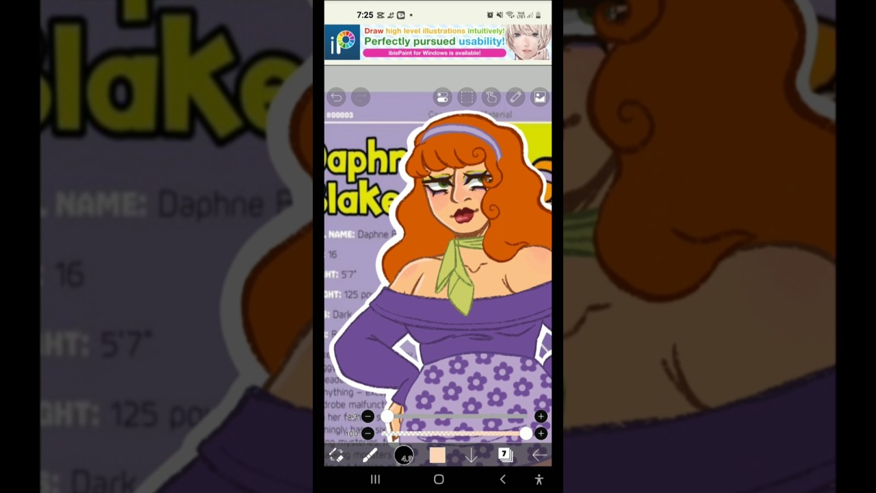 ☆Daphne Blake☆  can renovate any environment only with her purse. #scoobydoo #digitalart