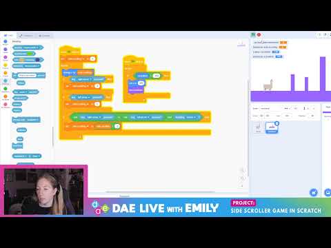 Emily Makes a Side Scroller Game in Scratch