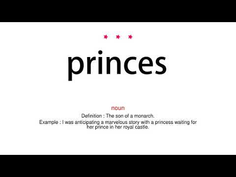 How to pronounce princes - Vocab Today