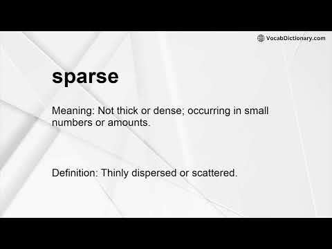 sparse Meaning
