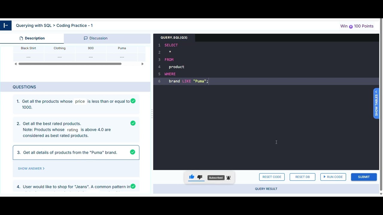 SQL | Querying with SQL | Coding Practice-1 | NxtWave |CCBP 4.0