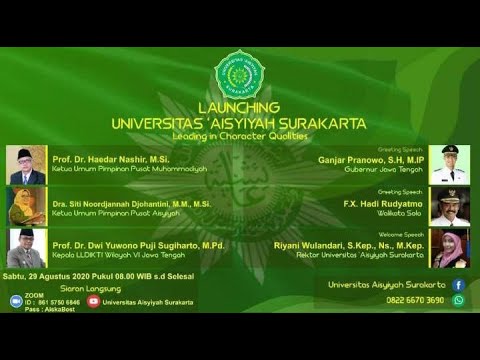 Prosesi Launching Universitas 'Aisyiyah Surakarta