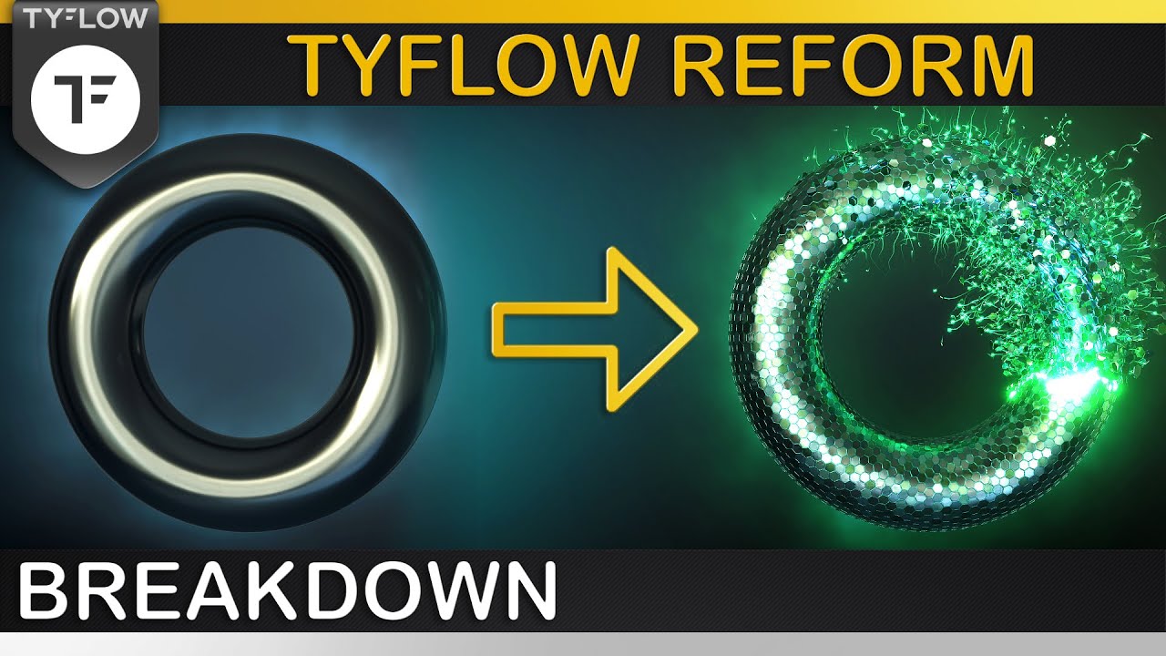 tyFlow | DESTRUCTION and REFORM tutorial