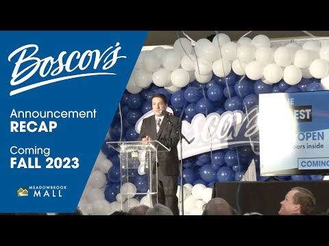Boscov's Announcement Recap