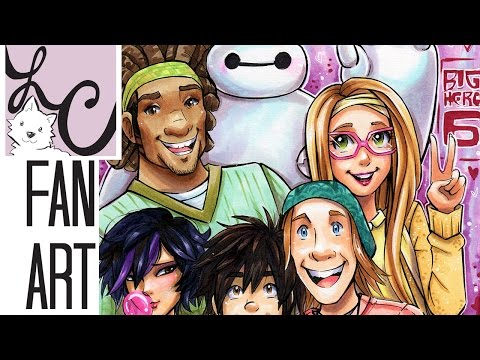 Disney's Big Hero 6 Fan Art (Copic Marker Coloring)