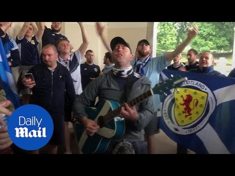 Scotland fans party in London ahead of England Euros clash