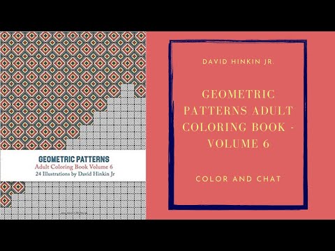 David Hinkin Jr Geometric Patterns - Volume 6 - Color and Chat with Dyvicl Dual Metallic Gel Pens