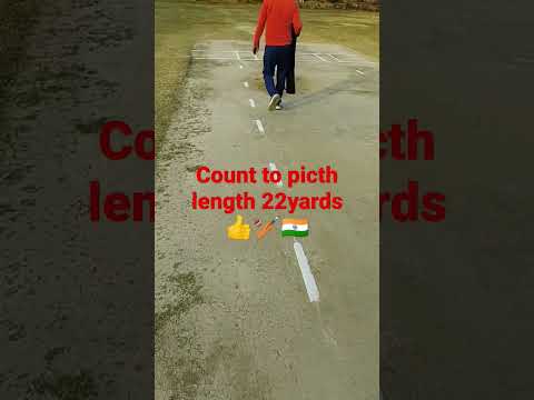 Count to picth length 22 yards 🏏🇮🇳 #cricket #likesharesubscribe #trending #support #youtubeshorts