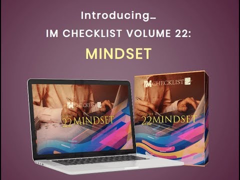 IM checklist V22 Mindset - A Powerful Growth Mindset PDF