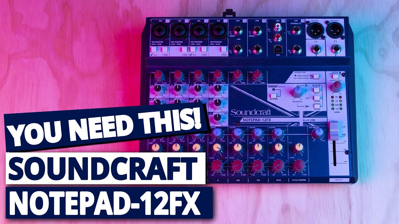 Soundcraft Notepad 12FX Review: The Ultimate Budget USB Mixer for 2026