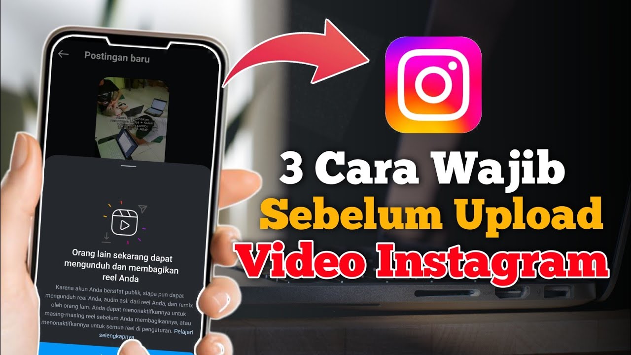 3 Cara Setting Sebelum Posting di Instagram Agar Video Reels Kamu FYP | Tutorial Instagram 2024