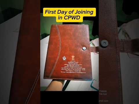 First Day Of Joining in CPWD | SSC JE #motivation #sscje #cpwd #training