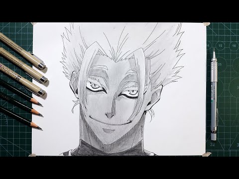 How to Draw Ryusei Shidou | Step by Step | Blue Lock