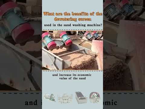 What are the advantages of sand treated with dewatering screens?