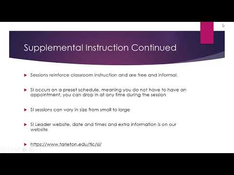 Tutoring and Learning Center - Lessons @ Lunch Series - Tarleton State University