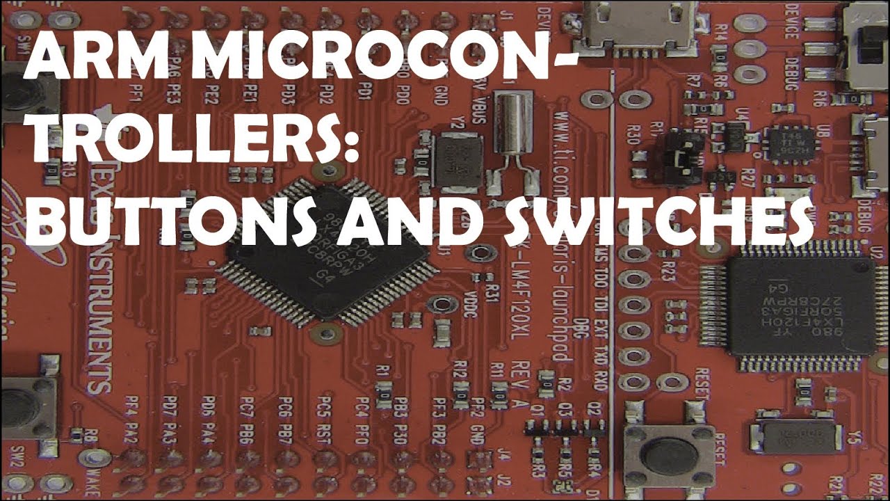 ARM Microcontroller Tutorial: Digital Input From Buttons (Stellaris LaunchPad)